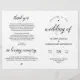 Elegance Classy Wedding Ceremony Foldable Program | Zazzle