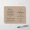 Elegance Classy Wedding Ceremony Foldable Program | Zazzle