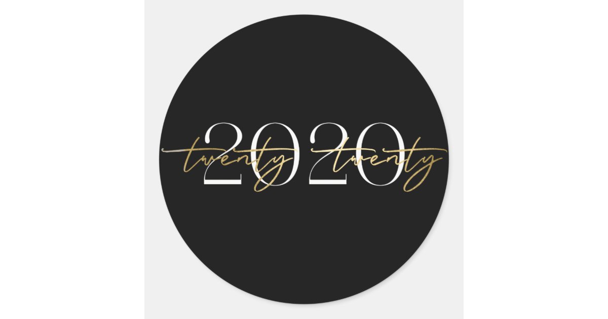 Elegant 2020 Graduation Sticker | Zazzle