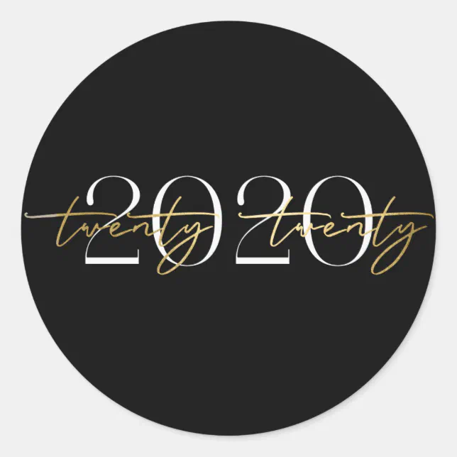Elegant 2020 Graduation Sticker | Zazzle
