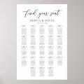 Elegant 23 Tables Find Your Seat Seating Chart | Zazzle