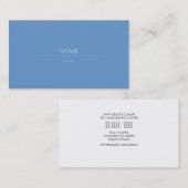 Elegant 2c Blue Business Card | Zazzle