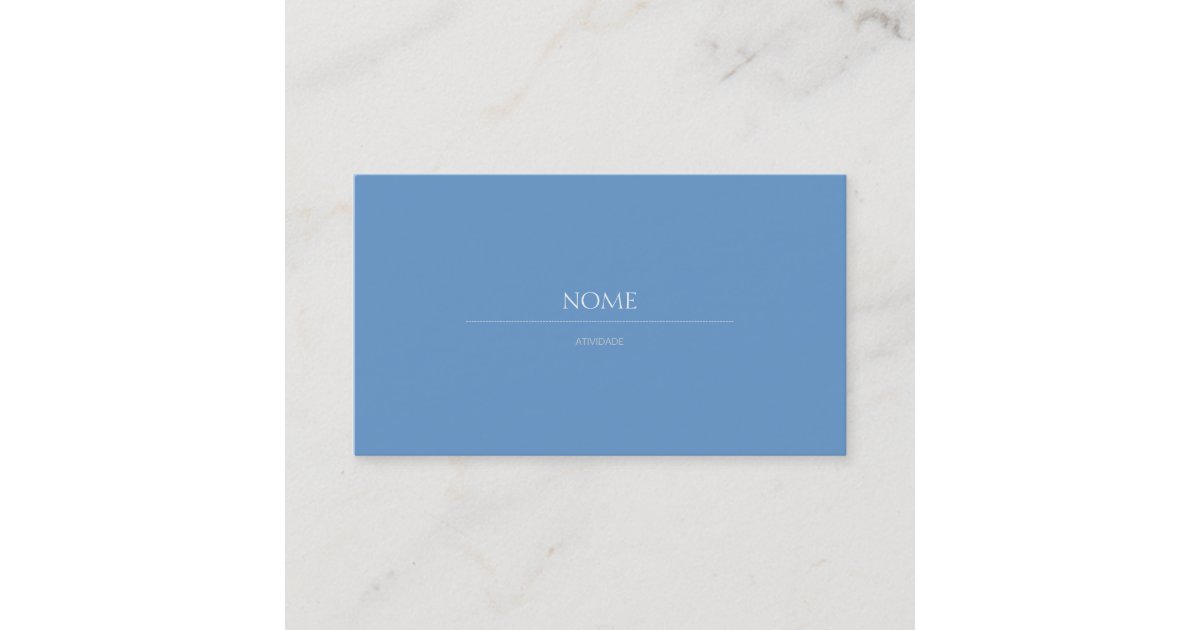 Elegant 2c Blue Business Card | Zazzle