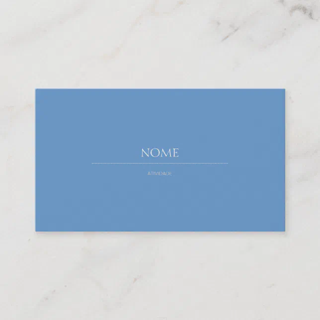 Elegant 2c Blue Business Card | Zazzle