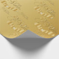 Elegant 50th Golden Wedding Anniversary Wrapping Paper | Zazzle