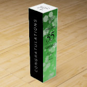 Elegant 55th Emerald Wedding Anniversary Wine Box | Zazzle
