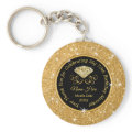 Elegant 70th Birthday Party Favors Personalized Keychain | Zazzle