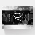 Elegant 70th Platinum Wedding Anniversary Paperweight | Zazzle