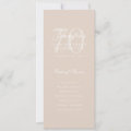 Elegant 70th Program Champagne Menu+Thank You | Zazzle