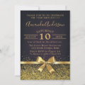 Elegant 73 & Fabulous Gold Glitter 73rd Birthday Invitation | Zazzle