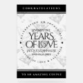 Elegant 75th Diamond Wedding Anniversary Acrylic Sign | Zazzle