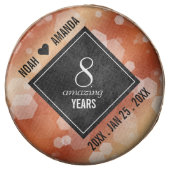 Elegant 8th Bronze Wedding Anniversary Celebration Chocolate Covered ...