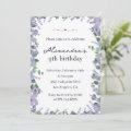 Elegant 9th birthday invitations Floral Frame | Zazzle