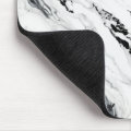 Elegant abstract black and white marble stone mouse pad | Zazzle
