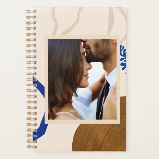 Elegant Abstract Modern Art Personalized Photo Planner | Zazzle