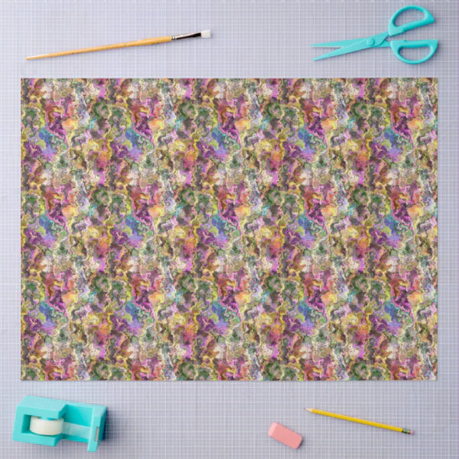 Elegant Abstract Oyster Shell Pattern Decoupage Tissue Paper | Zazzle