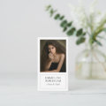 Elegant Actress Model Professional Photo Business Card | Zazzle