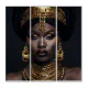 Elegant African Queen Gold Regal Wall Art | Zazzle