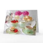 Elegant Afternoon Tea Greetings Card | Zazzle