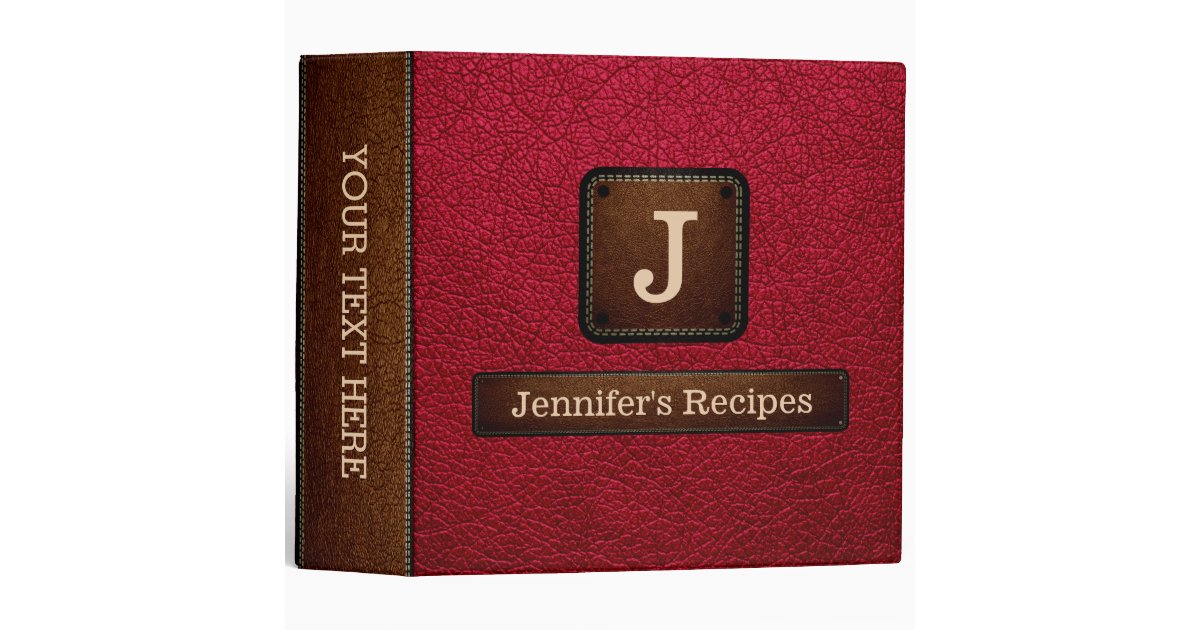 Elegant Alabama crimson Leather Look Binder | Zazzle