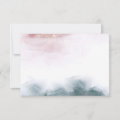 Elegant Alcohol Ink Blush Blue Watercolor Modern RSVP Card | Zazzle