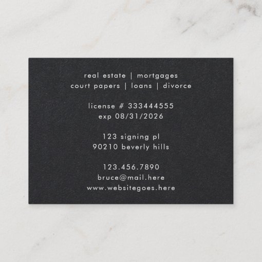Elegant All Black Signature Script Notary Attorney Business Card | Zazzle Elegant All Black Signature Script Notary Attorney Business Card | Zazzle
