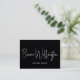 Elegant All Black Signature Script Notary Attorney Business Card | Zazzle