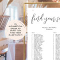 Elegant Alphabetical Order Wedding Seating Chart | Zazzle