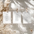 Elegant Alphabetical Wedding Guest Seating Card | Zazzle