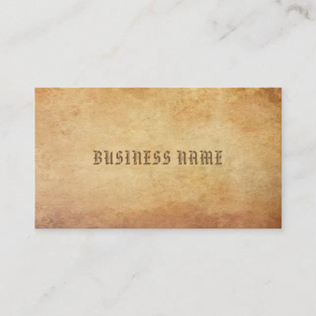 Elegant American Text Nostalgic Old Paper Look Business Card | Zazzle