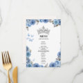 Elegant And Chic couple shower Bridal Shower Menu | Zazzle
