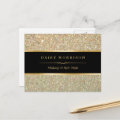 Elegant and Classy Gold Glitter Sparkles Postcard | Zazzle