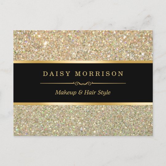 Elegant and Classy Gold Glitter Sparkles Postcard | Zazzle.com