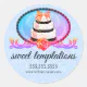 Elegant and Colorful Cake Bakery Box Seals | Zazzle