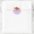 Elegant and Colorful Dessert Bakery Box Seals | Zazzle