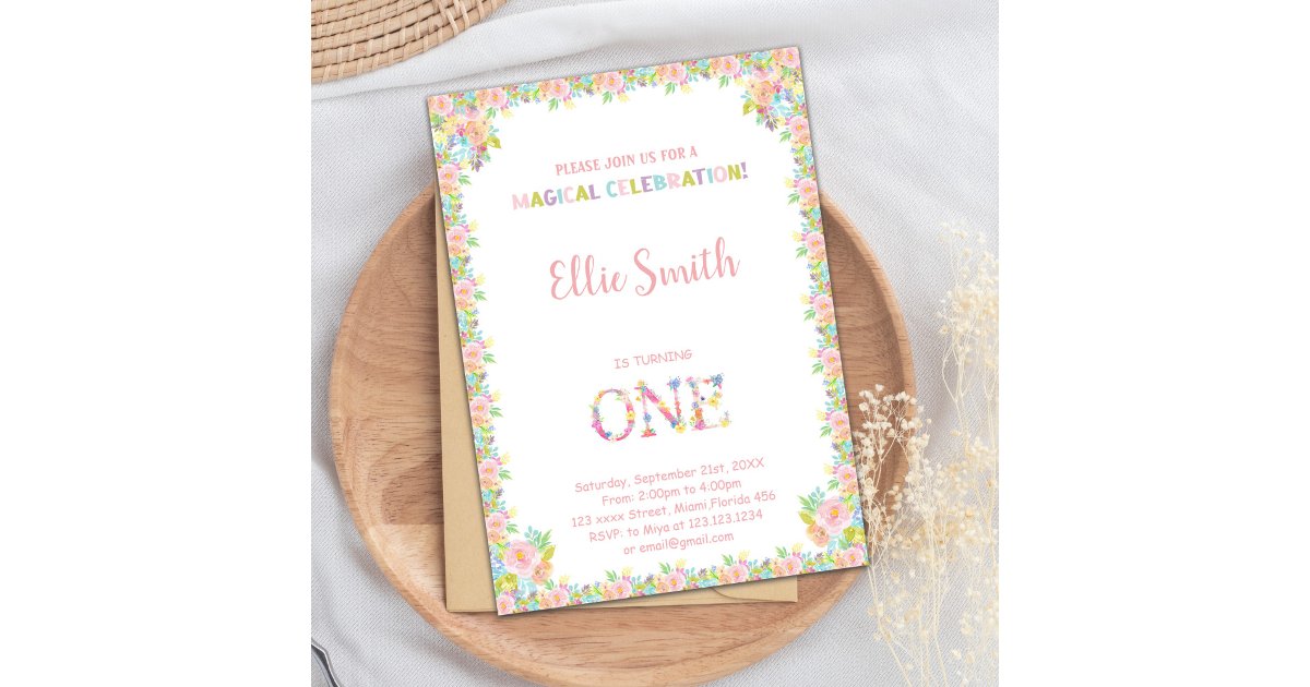 Elegant and Colorful Party Invite | Zazzle