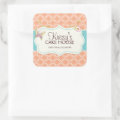 Elegant and Fun Bakery Box Stickers | Zazzle