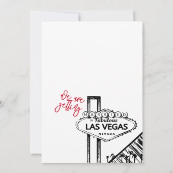 Elegant and Fun Las Vegas Wedding Invitation | Zazzle