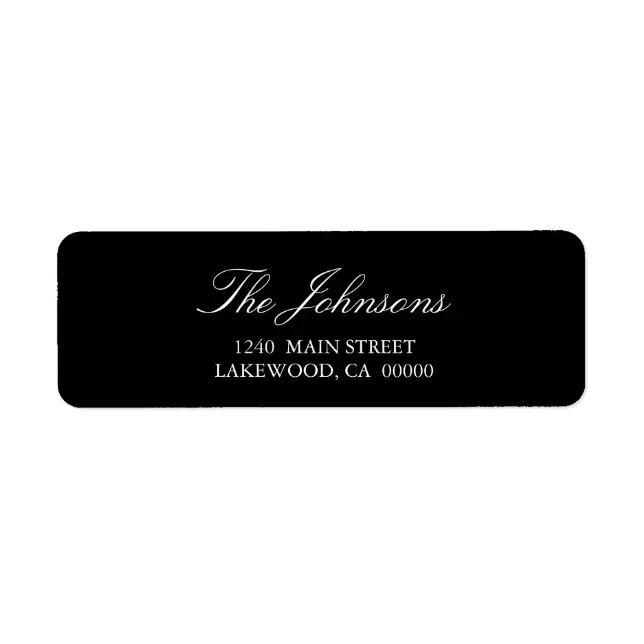 Elegant and Minimalist Address Label | Zazzle