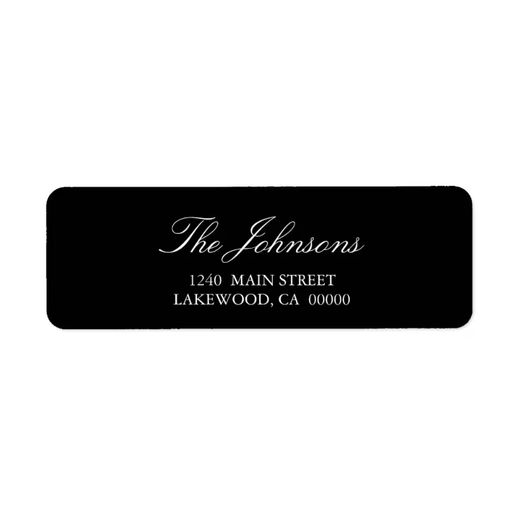 Elegant and Minimalist Address Label | Zazzle
