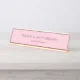 Elegant And Minimalist Pink Desk Name Plate | Zazzle