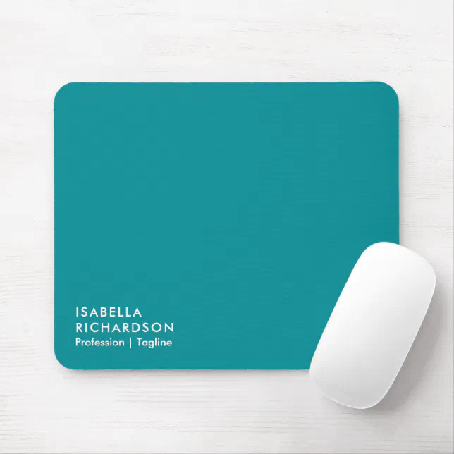 Elegant And Modern Teal Mouse Pad | Zazzle