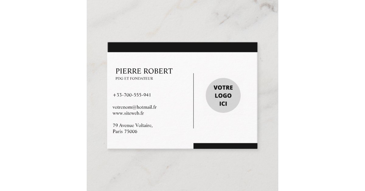 ELEGANT AND PERSONALIZED TOUR CARD | Zazzle