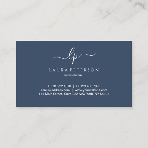 Elegant and simple handwritten script calligraphy business card | Zazzle