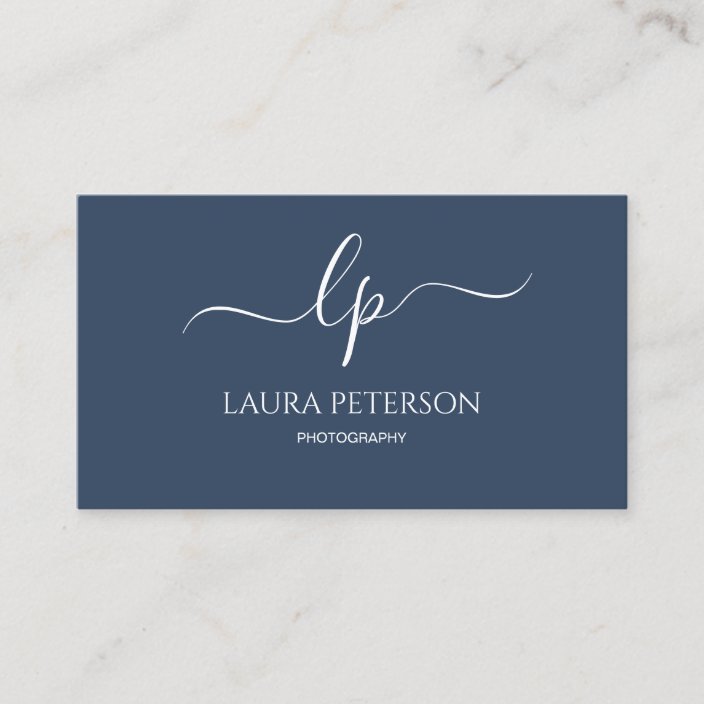 Elegant and simple handwritten script calligraphy business card ...