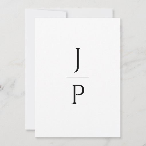Elegant and Simple White Typography Wedding STD Invitation | Zazzle