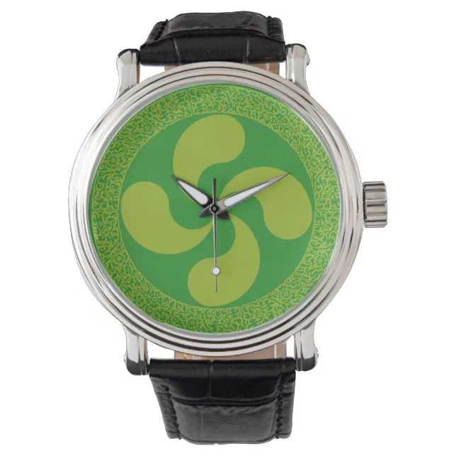 Elegant and stylish Basque cross: Lauburu, Watch | Zazzle