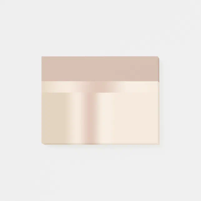 Elegant and stylish rose gold brown post-it notes | Zazzle