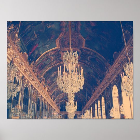 Elegant and vintage chandelier poster | Zazzle.com