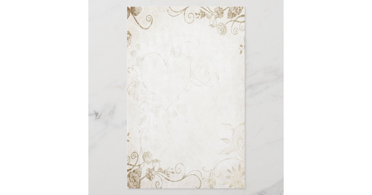 Elegant Antique Gold Vintage Wedding Stationery | Zazzle